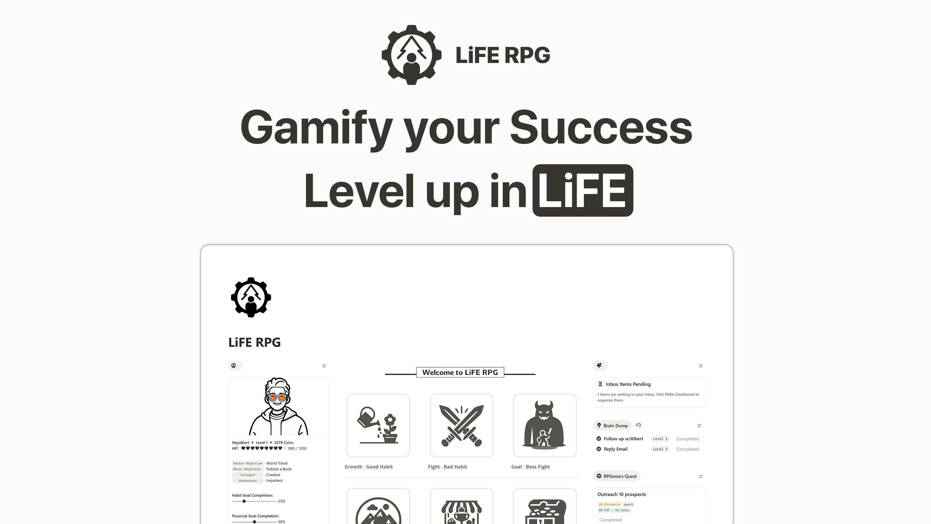 LiFE RPG — HUNT0