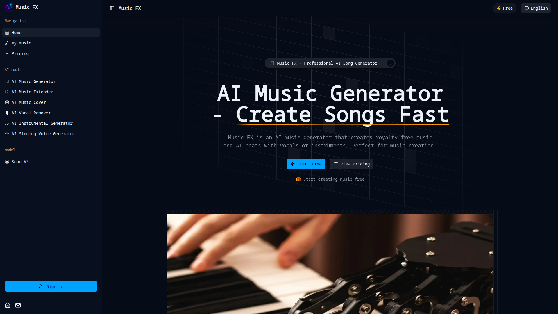 Music FX - AI Music Generator — HUNT0