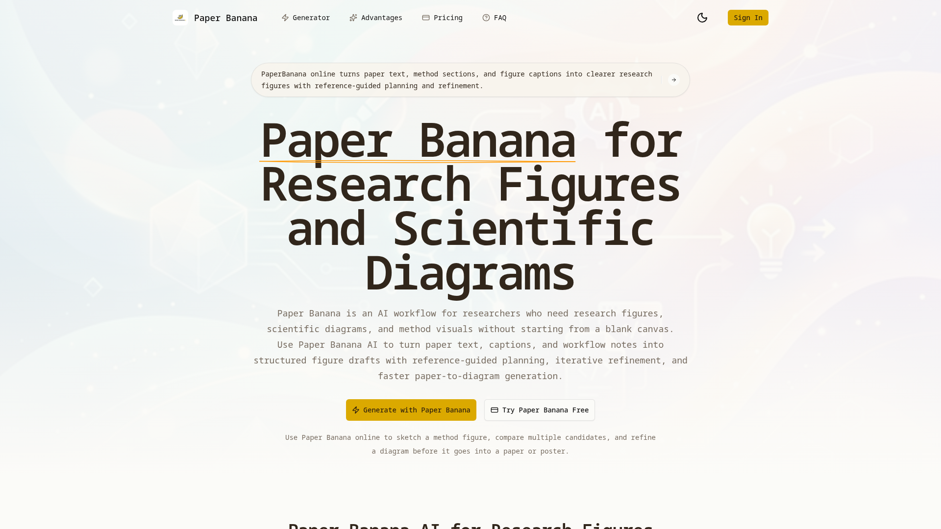 Paper Banana - AI Scientific Diagram Generator — HUNT0